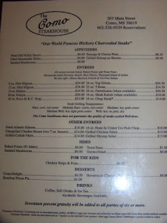 Deep South Kikos News: THE Como Steakhouse